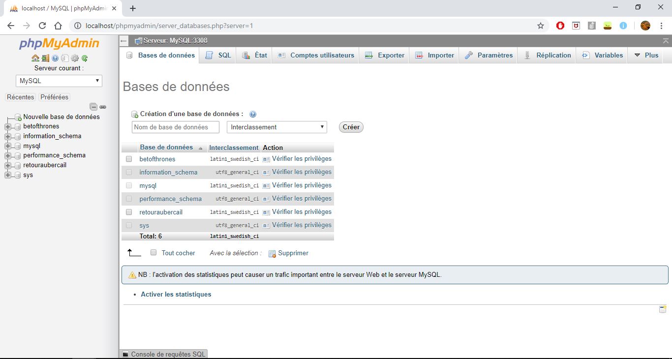 R Solu Symfony Base De Donn Es Introuvable Apr S Cr Ation Dans